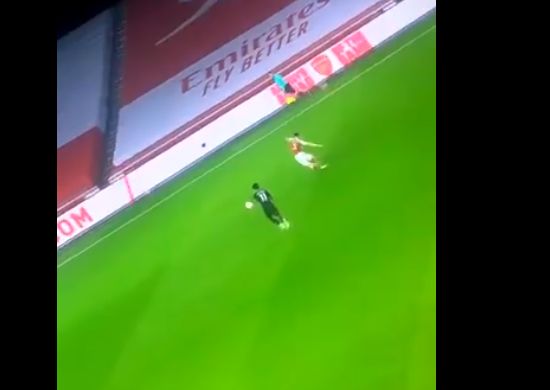 Video: Kiernan Tierney funny moment Arsenal vs Aston Villa
