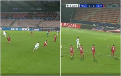 Video: Liverpool concede from penalty after tight offside call