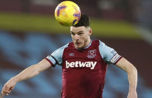 Chelsea are yet to make an approach for Declan Rice