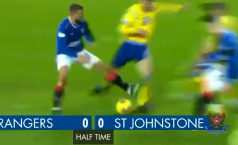 Video: Kemar Roofe horrible tackle on St Johnstone's Murray Davidson