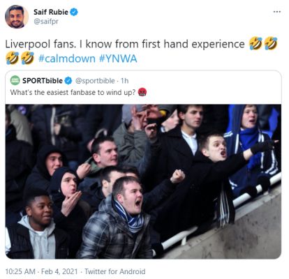 Bobby Duncan's old agent Saif Rubie mocks Liverpool fans