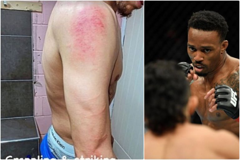 (Photo) Ex-Man United ace Morrison after sparring UFC star