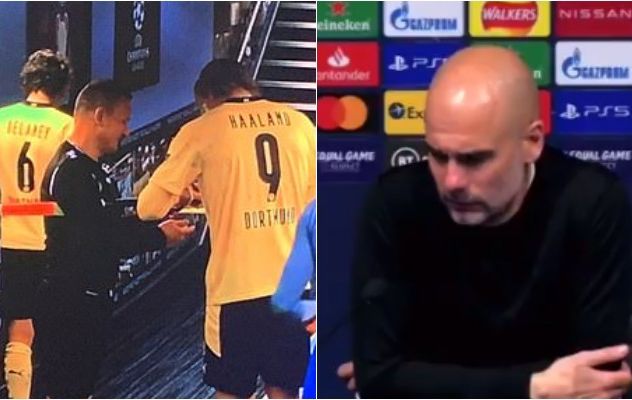 Guardiola responds to Haaland autograph incident