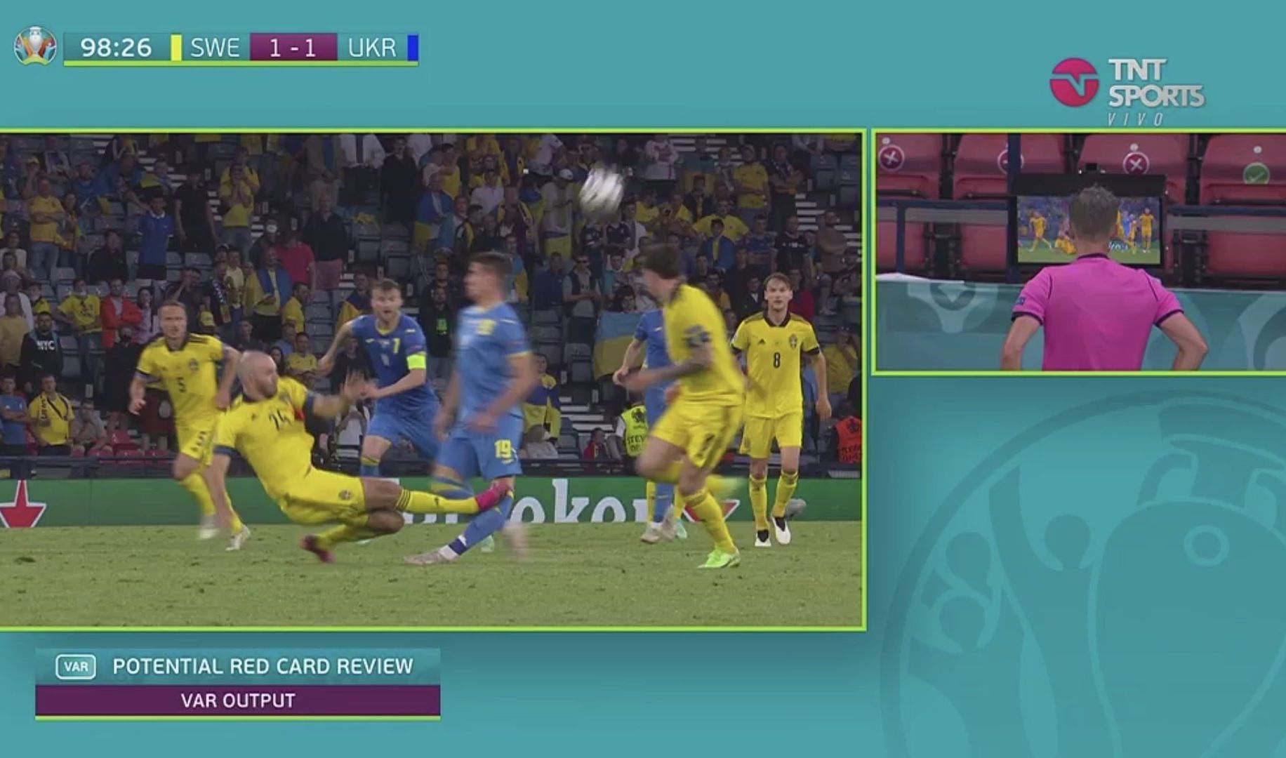 Using slow-motion VAR replays at Euro 2020 is unfair