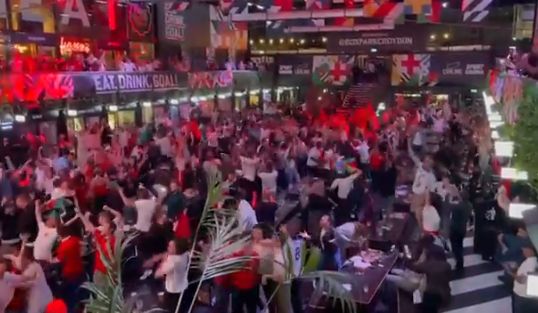 Video: Fan reaction in London to Harry Kane goal
