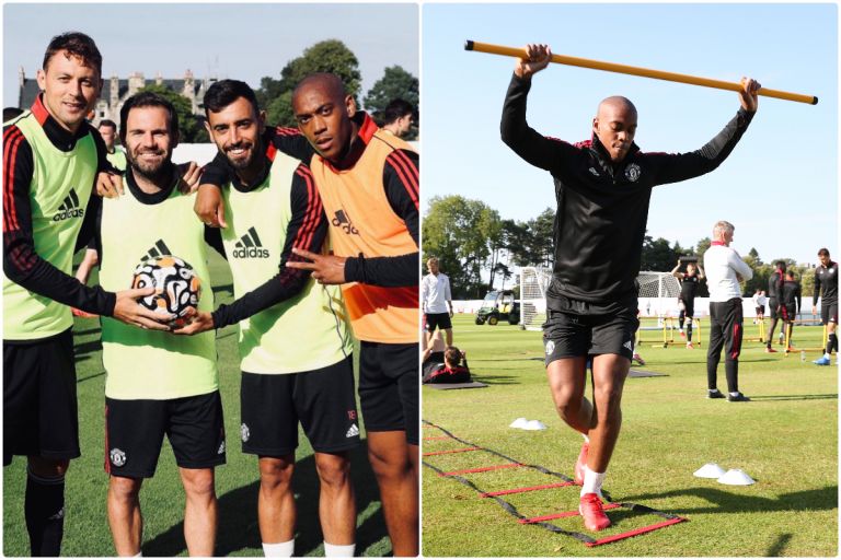 (Photos) - Man United star Martial returns with bold new haircut