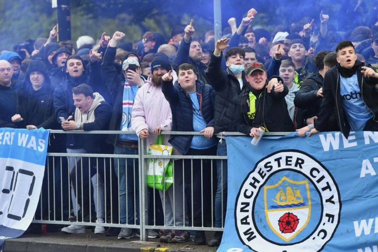 Man City fan emotions boil over at Tottenham Hotspur Stadium