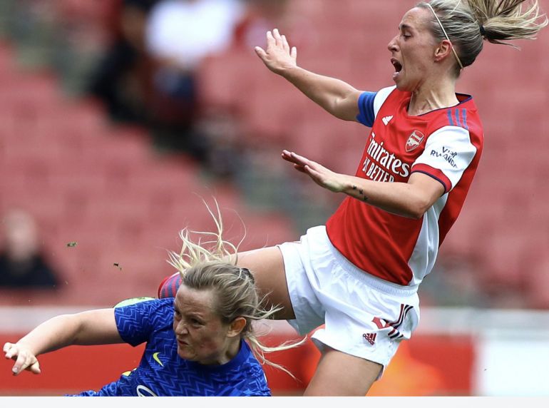 Arsenal's Jordan Nobbs suffers ankle ligament damage