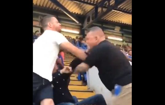 Chelsea Spurs fans fight video