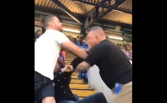 Chelsea Spurs fans fight video