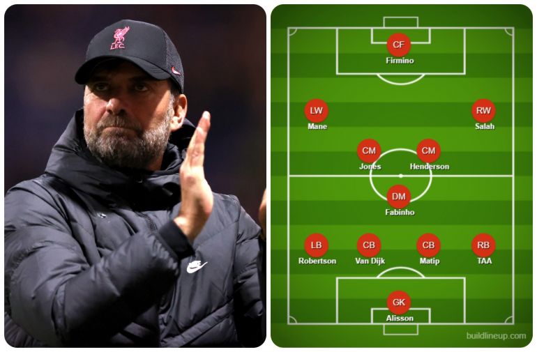 Liverpool predicted line up v Atletico Madrid