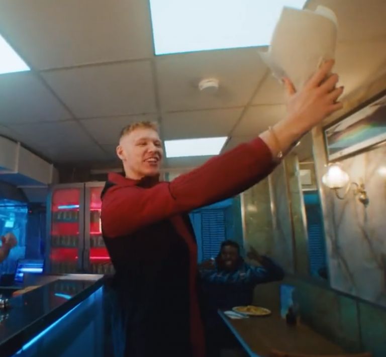 Aaron Ramsdale features in fish and chip shop advert