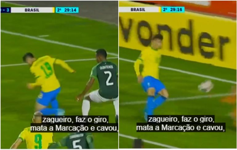 Arsenal's Martinelli nearly scores Brazil wondergoal
