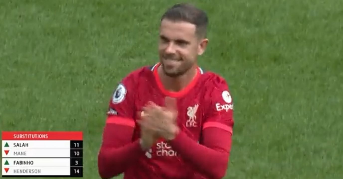 Jordan Henderson reacts to being booed by Newcastle fans