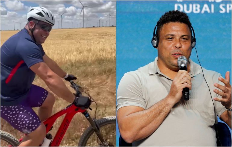 Ronaldo bike trip across Spain
