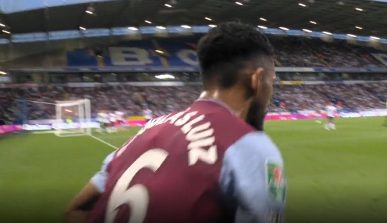 Video: Aston Villa's Douglas Luiz scores goal directly from a corner