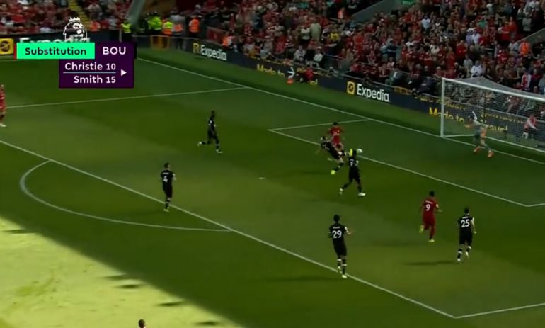 Video: Mepham own goal adds the sixth for Liverpool