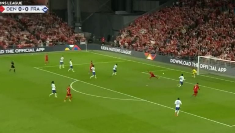 Video: Premier League duo play part in wonderful Denmark goal vs France
