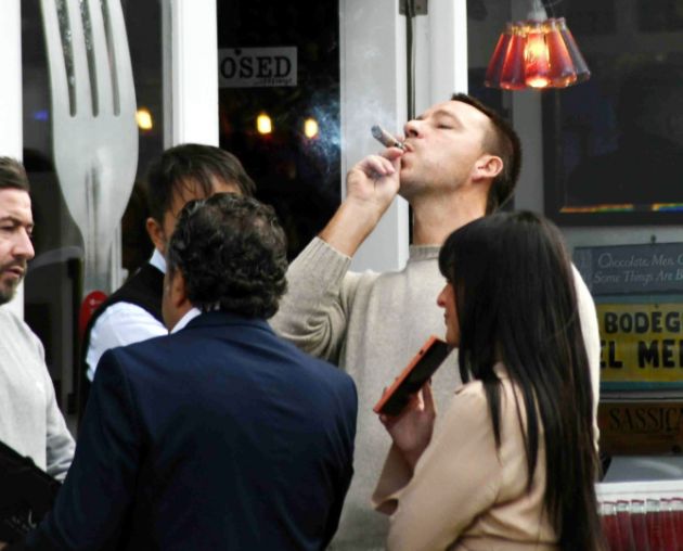 John Terry spotted puffing a cigar outside restaurant at a wine collection launch | CaughtOffside
