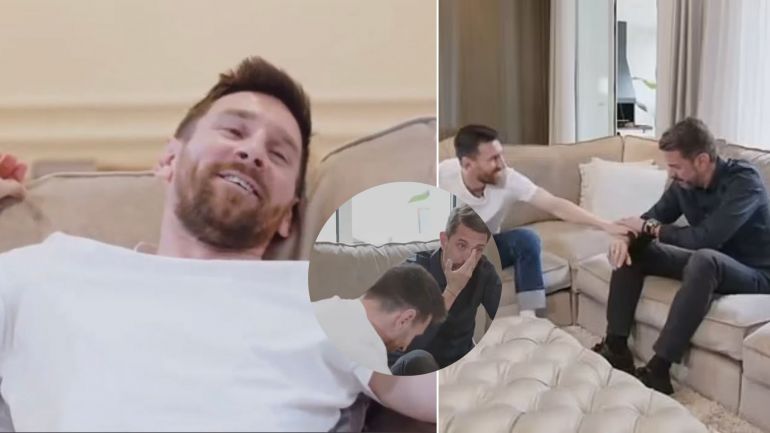 Lionel Messi gets all awkward after journalist burst into tears during ...