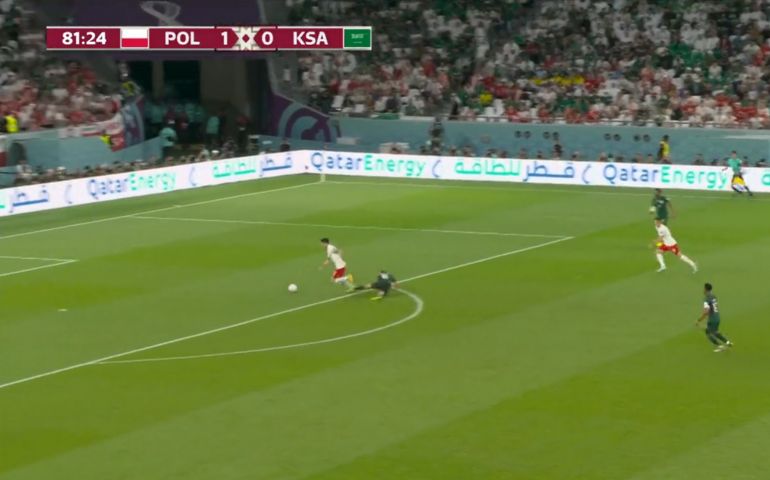 Video: Robert Lewandowski scores first-ever World Cup goal after mistake
