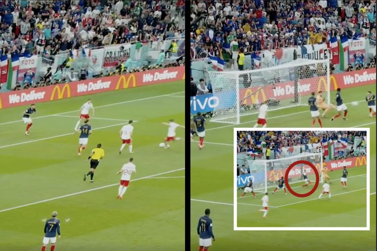 (Video) Raphael Varane makes incredible goal-line block vs Poland