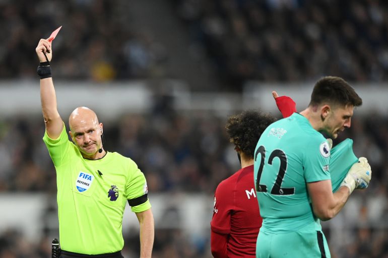 'Should be delayed' - Former referee makes big claim on Nick Pope red ...
