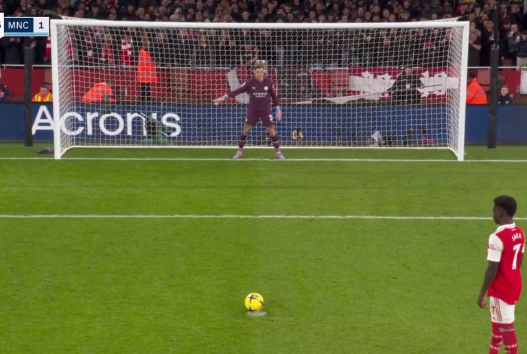 Video: Bukayo Saka levels for Arsenal after controversial penalty decision