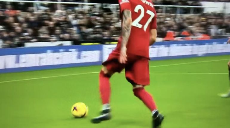 (Video) Trippier slides in, taking Nunez out and committing a handball ...