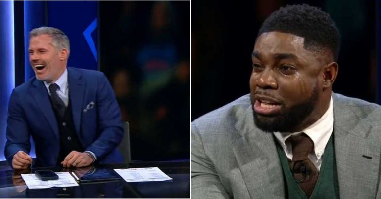 Video: Jamie Carragher had Micah Richards literally crying on live ...