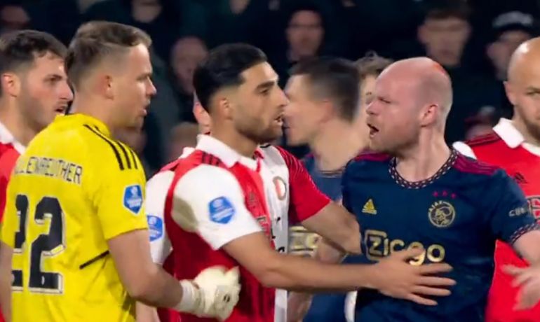 Video: Horrible scenes in Ajax match as player has head split open by fan