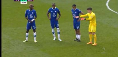 Video: Chelsea keeper Kepa plays manager again as he's spotted giving ...