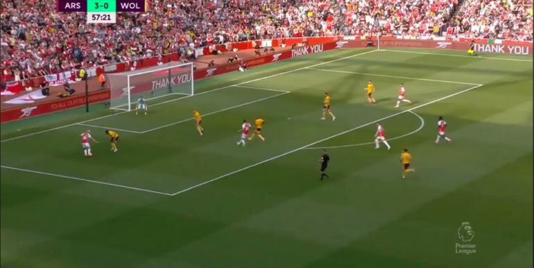 Video: Gabriel Jesus heads home from a Trossard assist to make it 4-0 ...