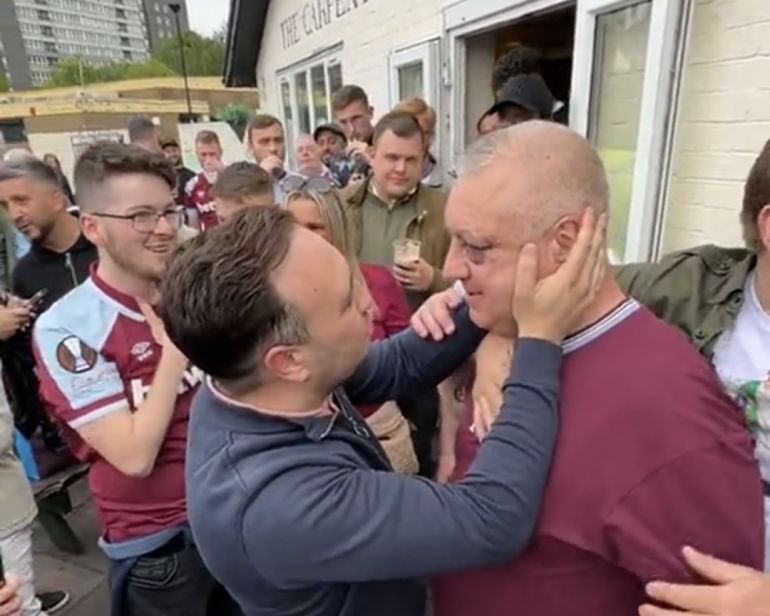 West Ham fans show "Knollsy" some love following his Thursday heroics