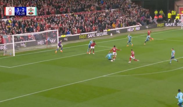 Video: Assist of the season contender in Forest vs Southampton match