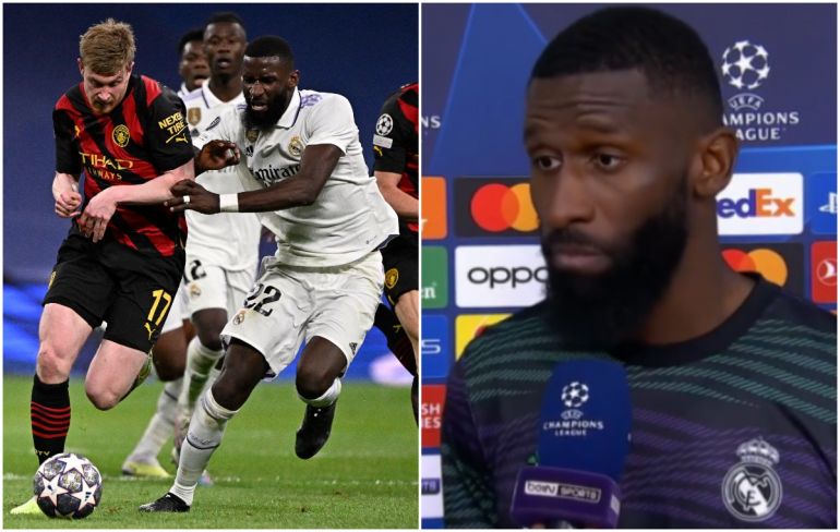 Real Madrid's Rudiger aims dig at Manchester City
