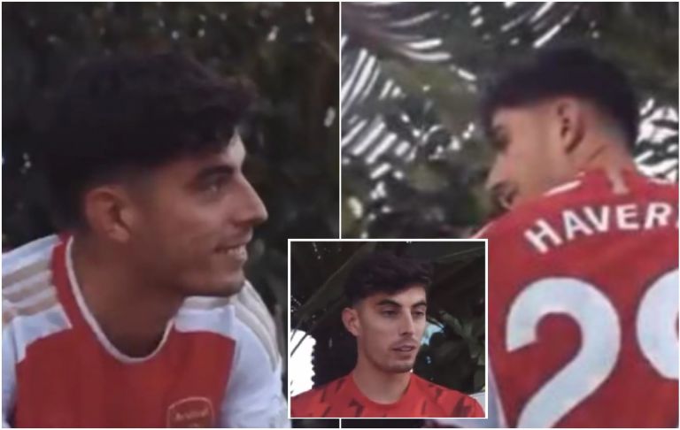 Kai Havertz interview in Arsenal shirt leaked online