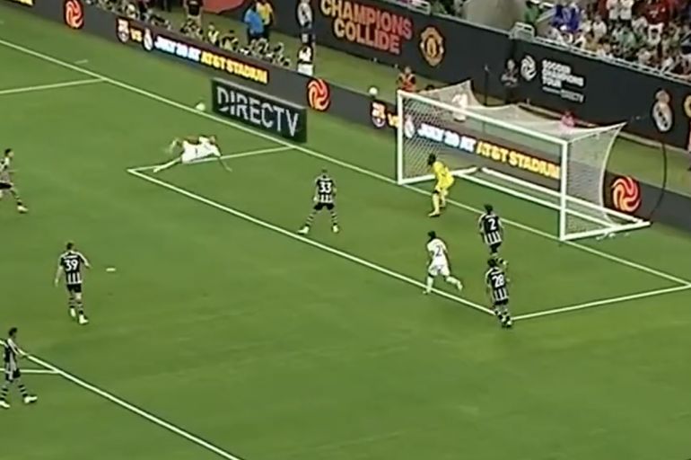 (Video) Joselu scores stunning overhead bicycle kick vs. Man United