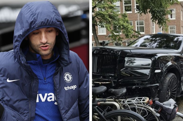 Hakim Ziyech's £360,000 Rolls-Royce involved in 'horror Amsterdam crash'