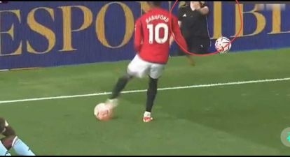 Video: Frustrated Marcus Rashford smashes the ball straight at the ball ...