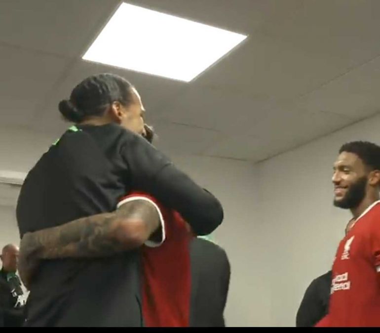 Video: Liverpool posts video of Van Dijk's reaction to the dramatic win ...