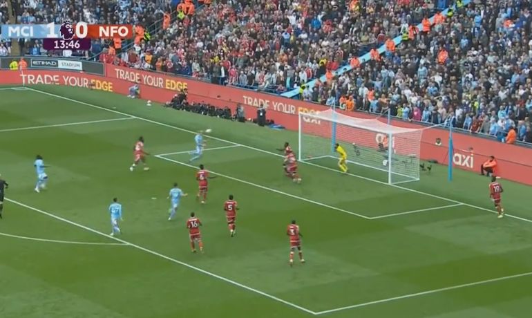 Video: Haaland scores eighth goal of the season with powerful header