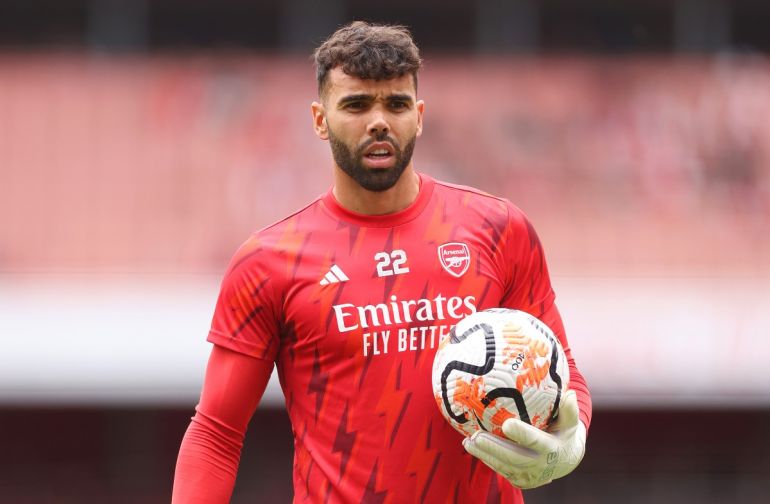Arsenal GK David Raya impressing in training, could get run soon