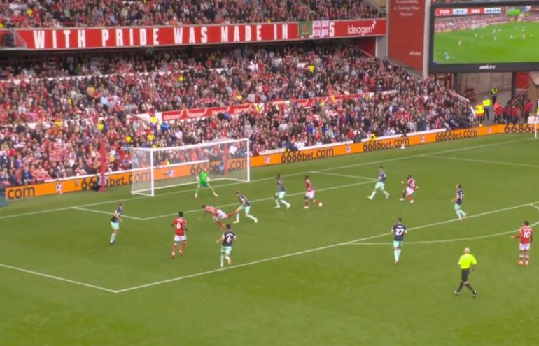 Video: Nottingham Forest star scores incredible goal in 1-1 with Brentford