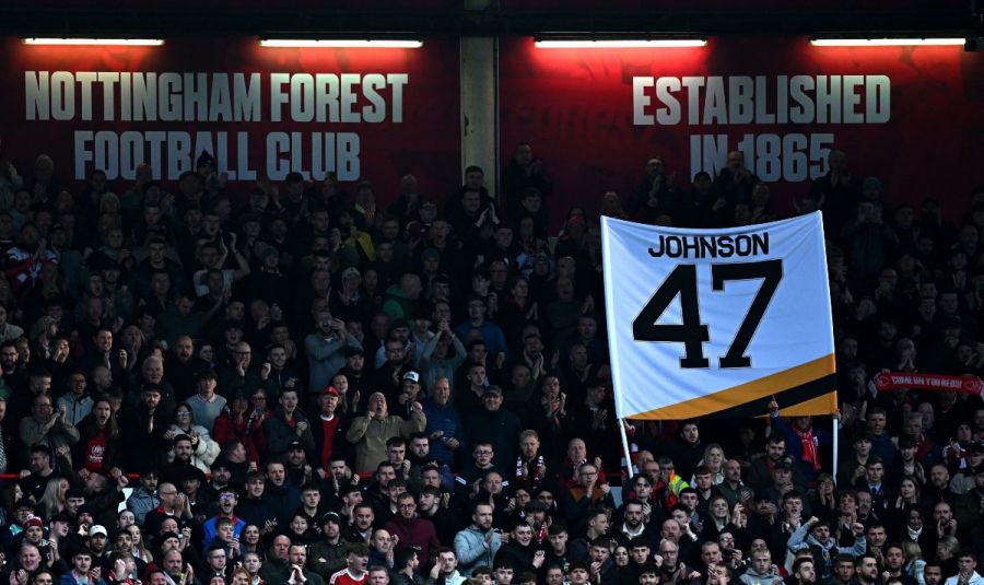 Nottingham Forest fans pay tribute to ice hockey star Adam Johnson ...