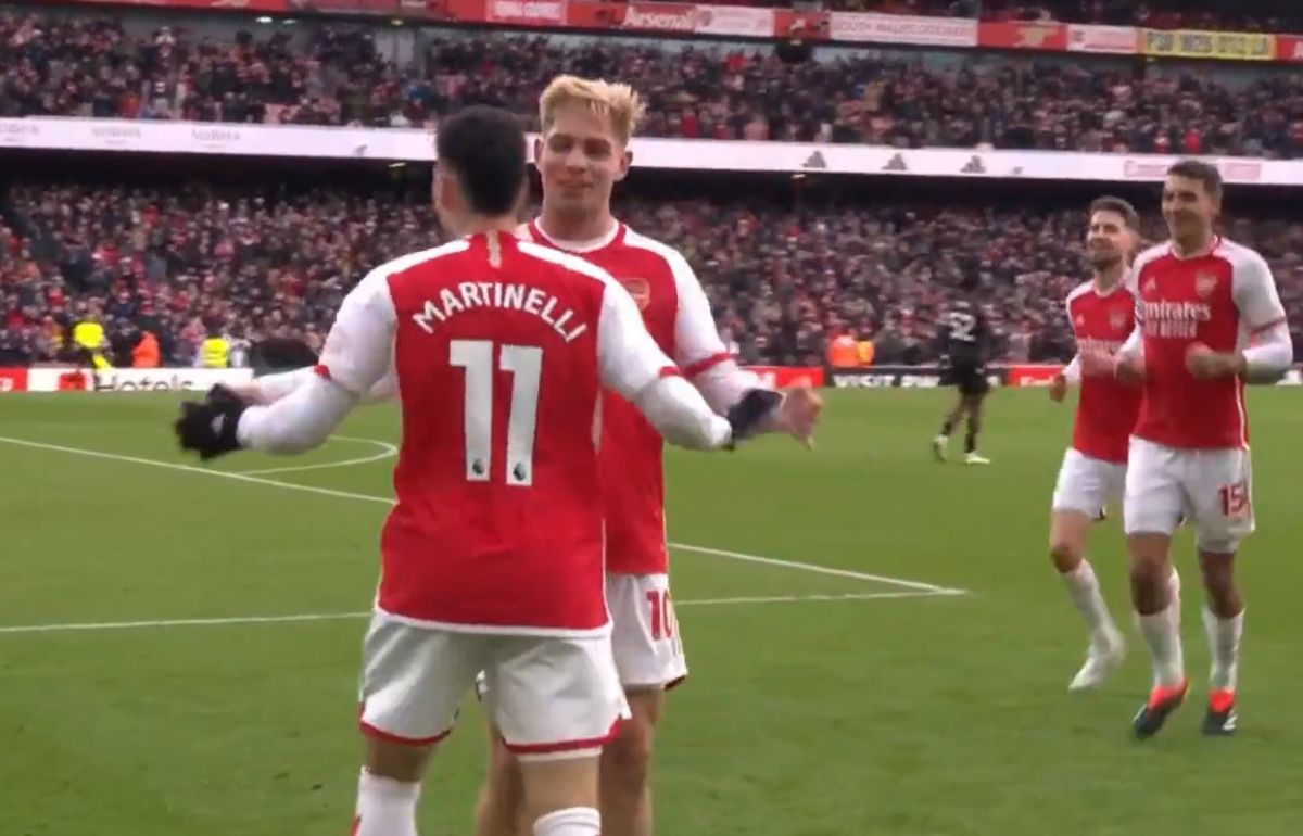 Video: Martinelli scores quickfire brace to round off 5-0 win for Arsenal