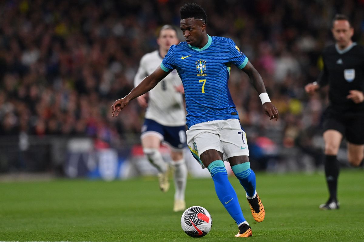 Watch: Vini Jr denied opening goal against England by Kyle Walker ...