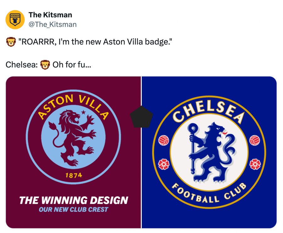 New Aston Villa crest unveiled as circular 'Chelsea' design ditched