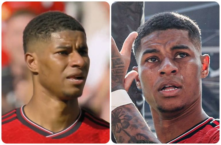 Man United's Marcus Rashford could not hold back tears after FA Cup win