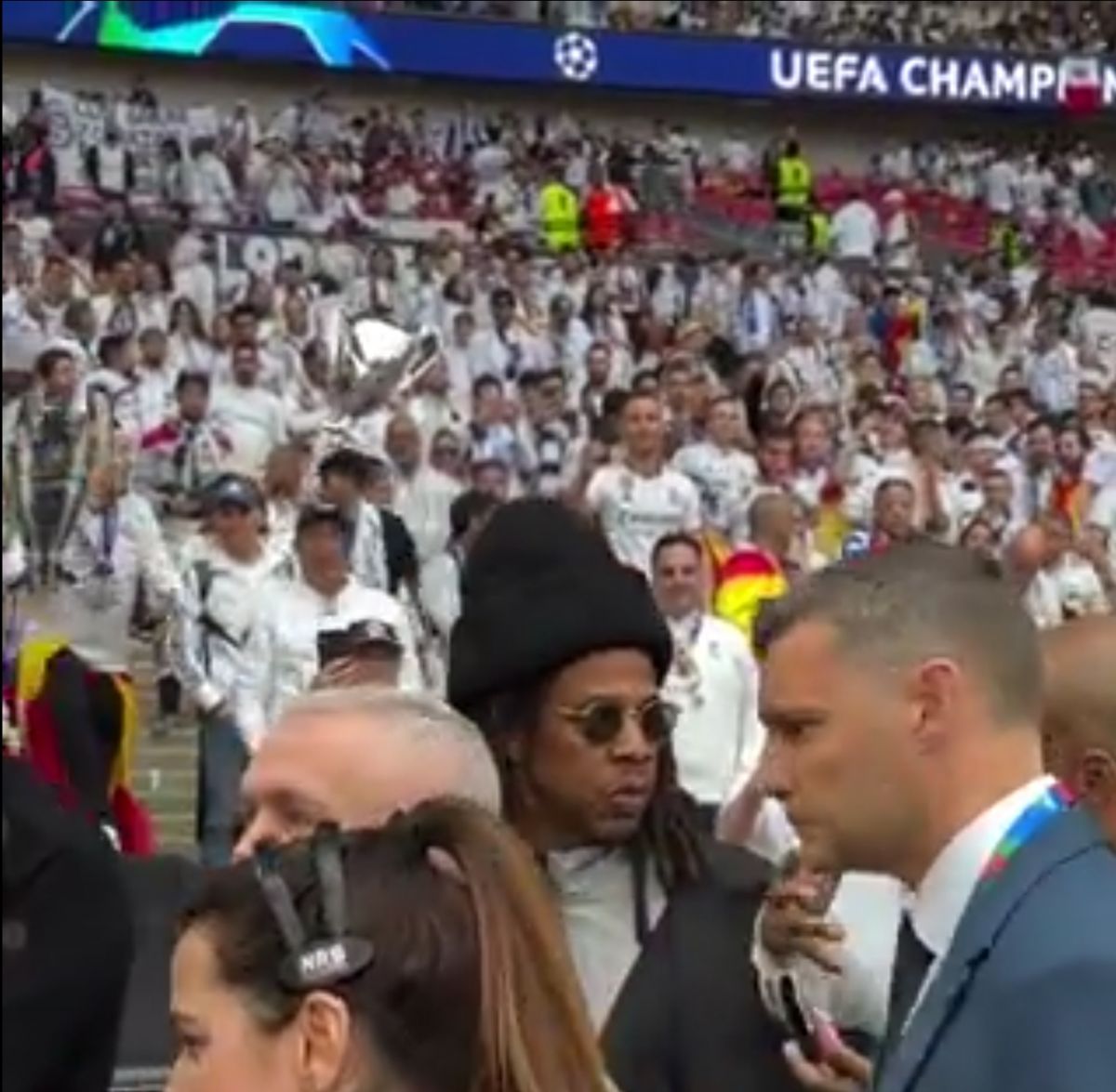 Video: Jay-Z arrives at Wembley stadium to support Real Madrid in the ...